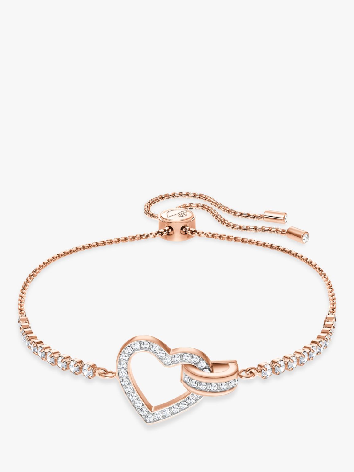swarovski heart bracelet